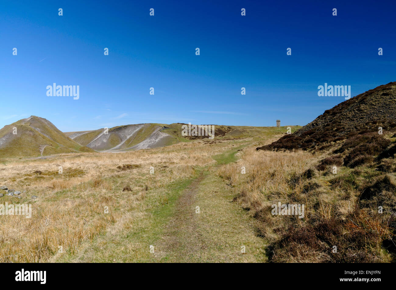 Former Industrial landscape on hills above Blaenavon, Torfaen, South ...