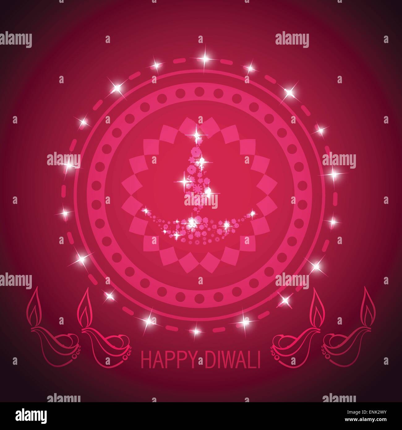 stylish diwali diya vector design Stock Vector Image & Art - Alamy