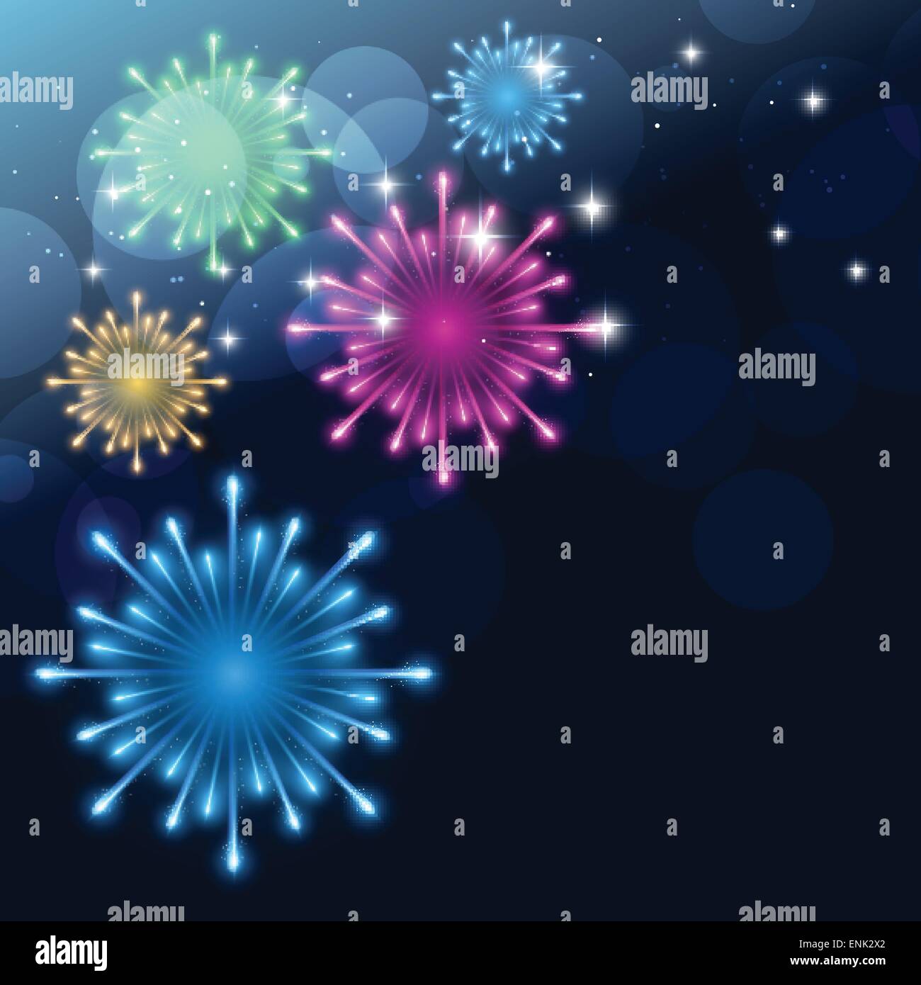 vector colorful fireworks design background Stock Vector Image & Art ...