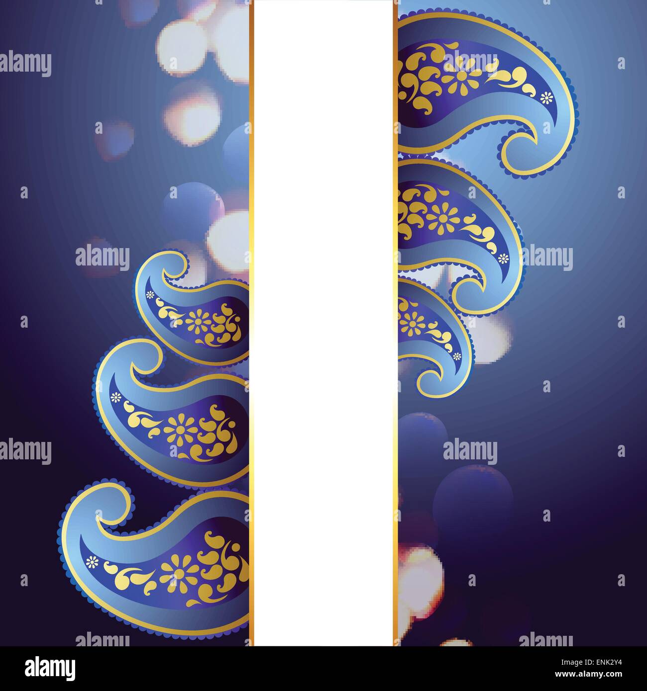 beautiful indian paisley design background Stock Vector Image & Art - Alamy
