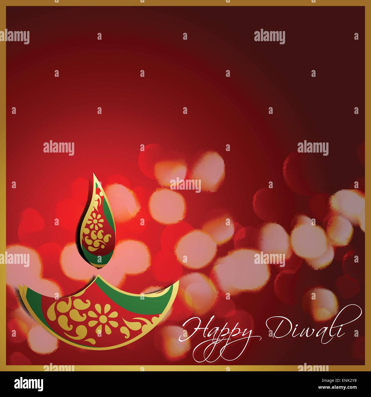 Vector stylish diya diwali hi-res stock photography and images - Alamy