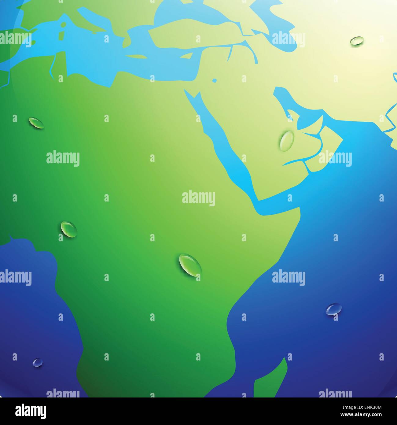 vector earth map with global warming effect Stock Vector Image & Art ...