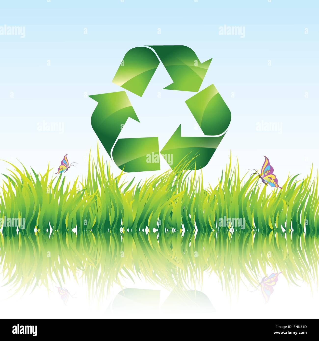 vector recycle icon design background Stock Vector Image & Art - Alamy