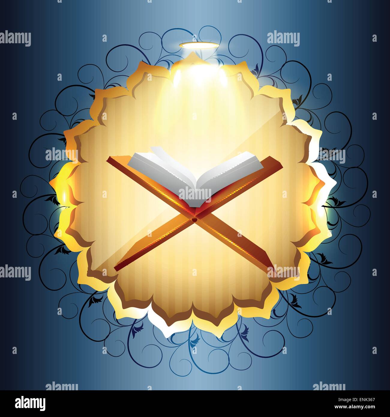 Islamic religious book Stock Vector Images - Alamy