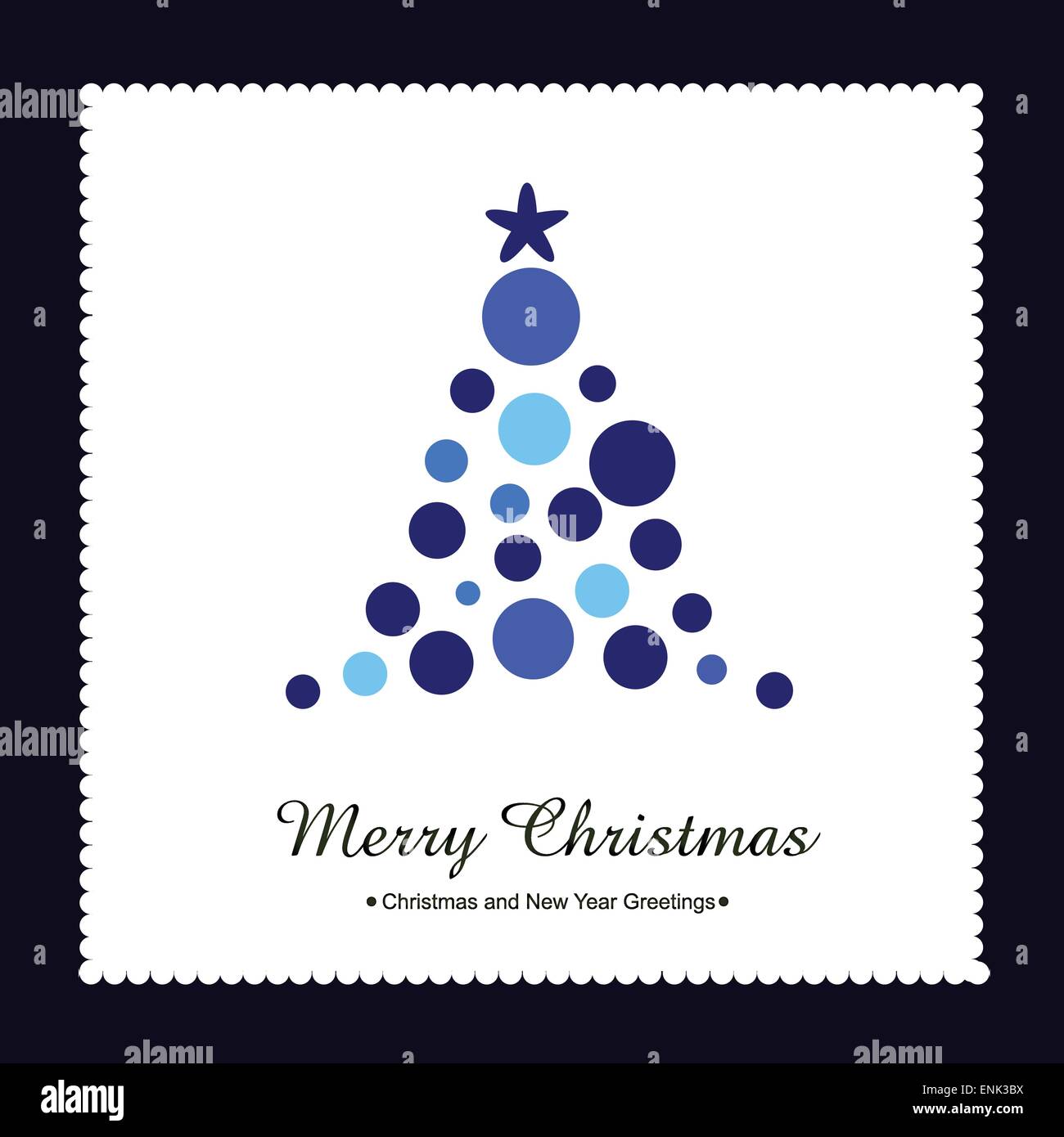 vector christmas tree made of circles Stock Vector Image & Art - Alamy