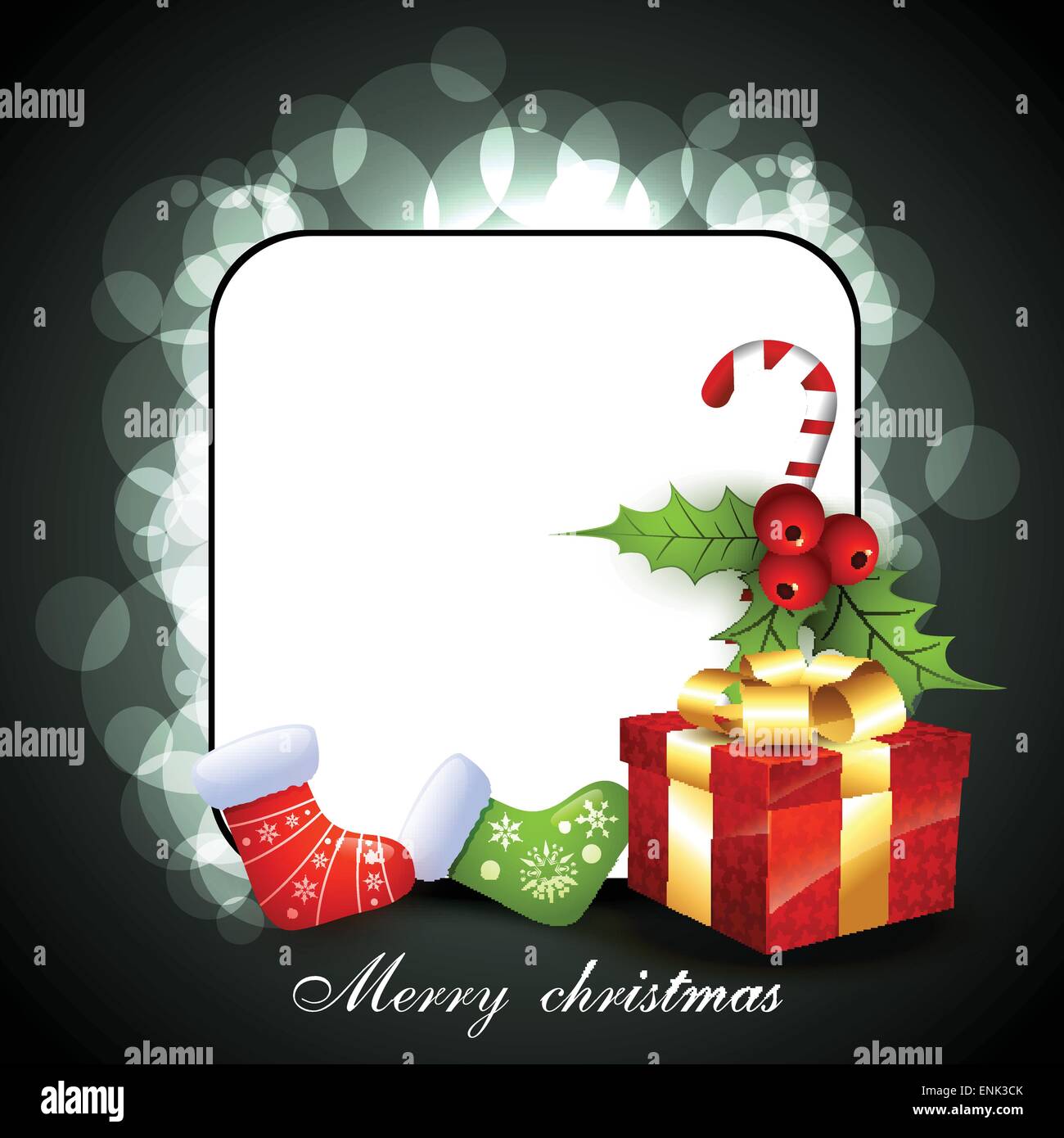vector christmas card Stock Vector Image & Art - Alamy