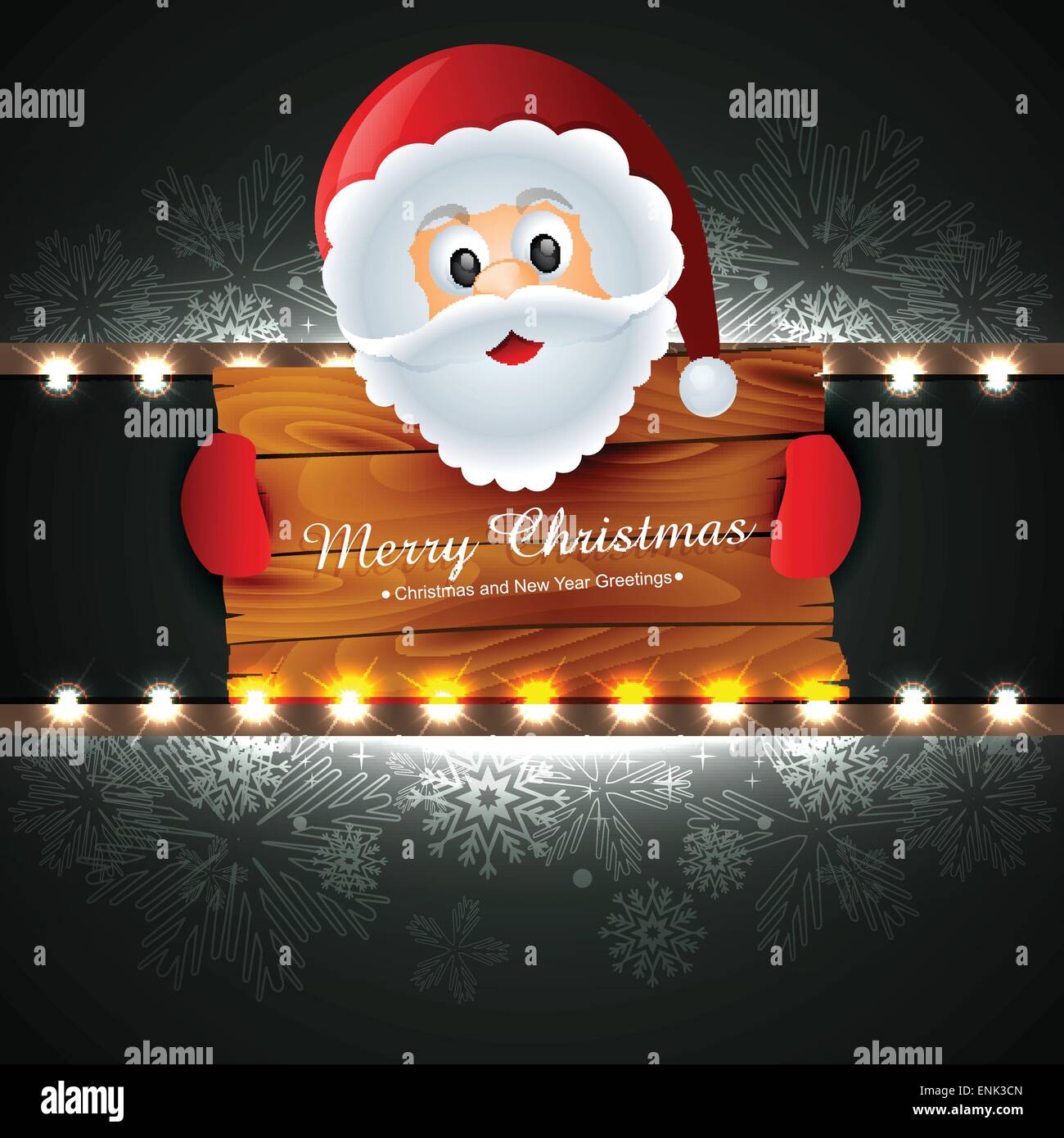 Santa claus wishing merry christmas Stock Vector Images - Alamy