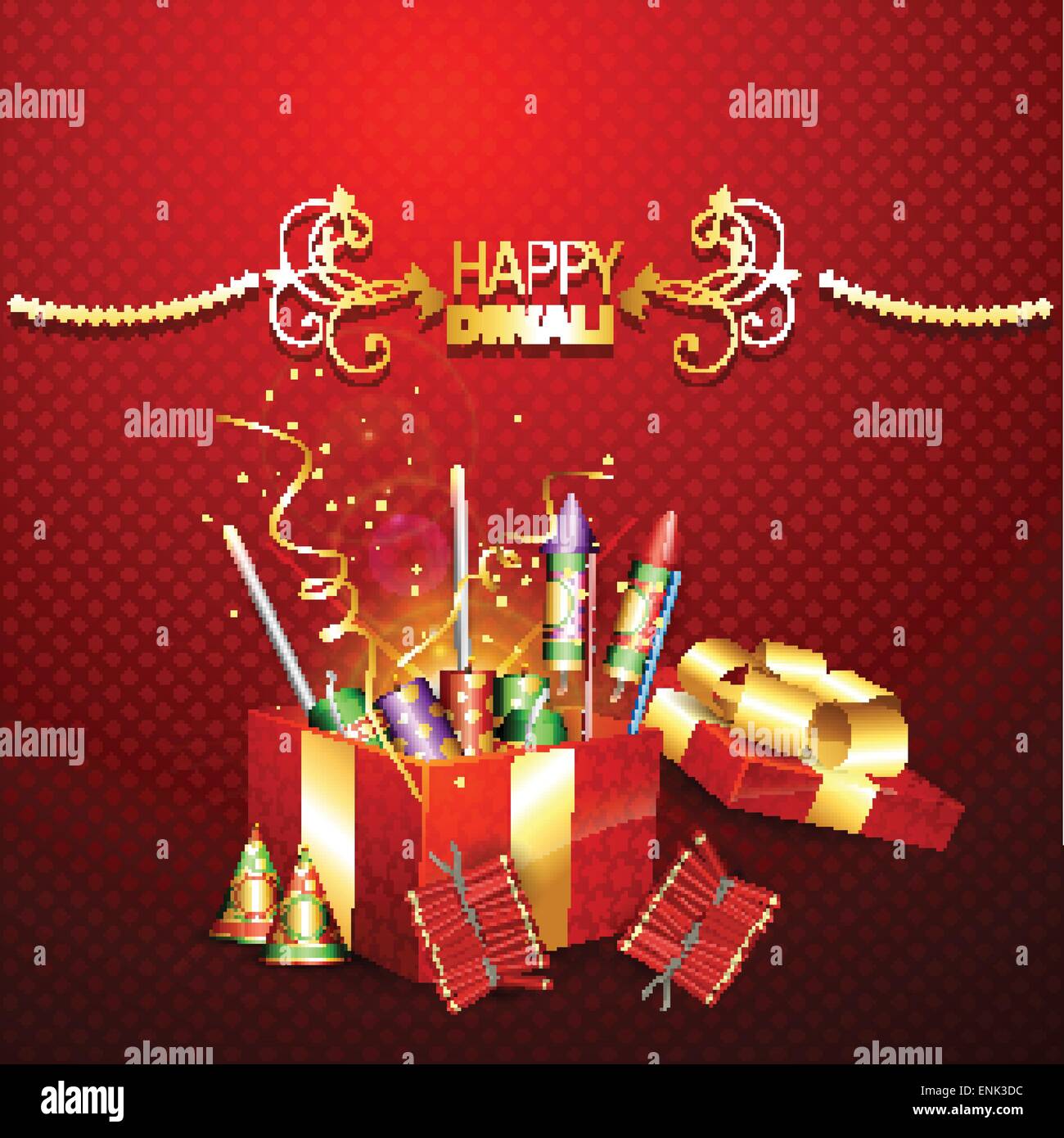 vector festival crackers on gift box Stock Vector Image & Art - Alamy