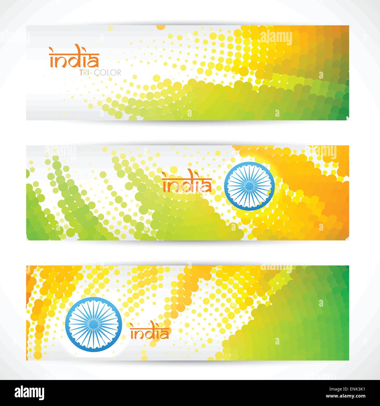set of indian vector flag headers Stock Vector Image & Art - Alamy