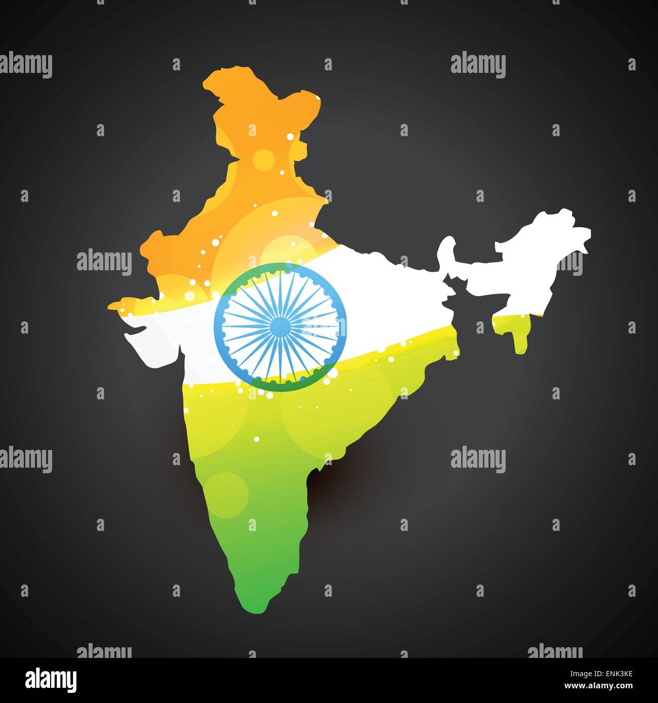 Map india tricolor vector design hi-res stock photography and images ...