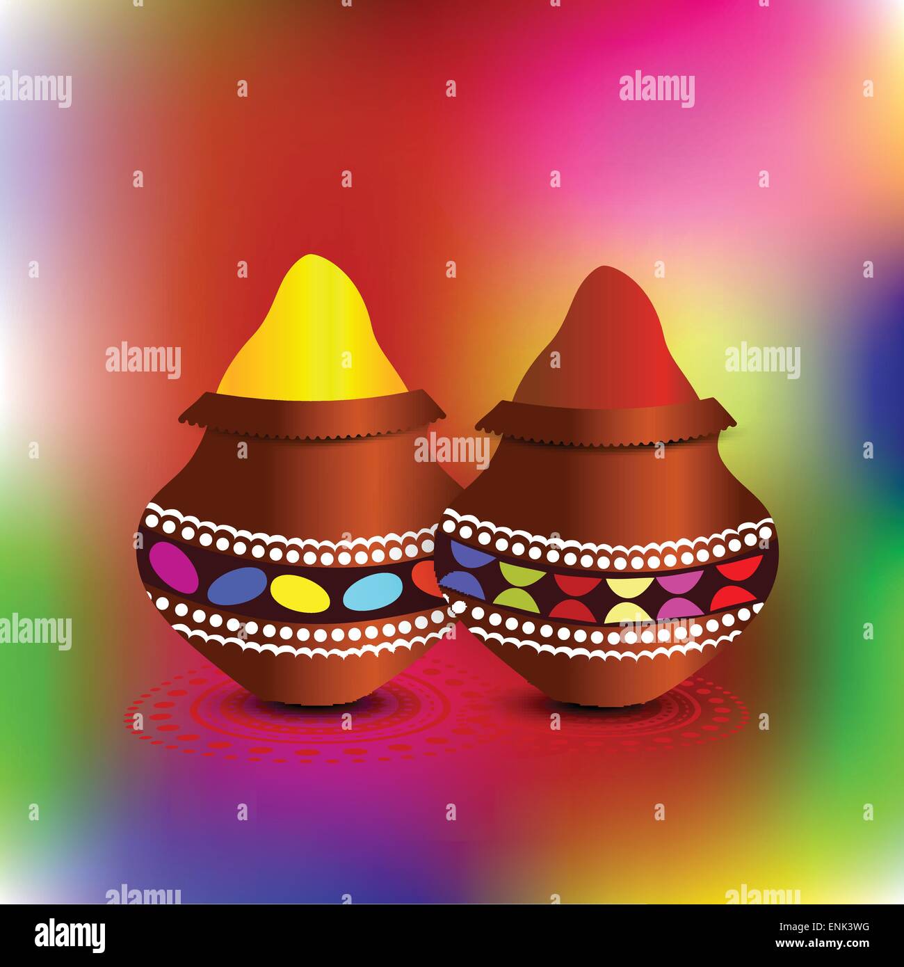 Gulal colour Stock Vector Images - Alamy