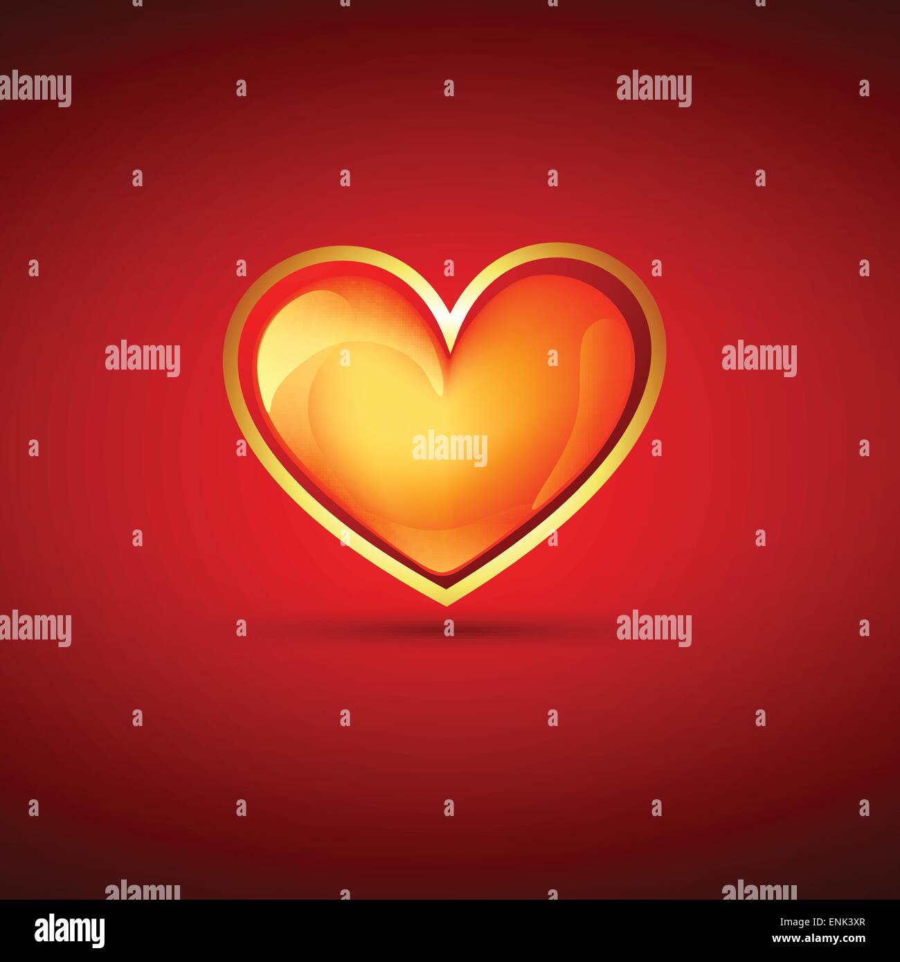 vector valentine day heart illustration Stock Vector Image & Art - Alamy