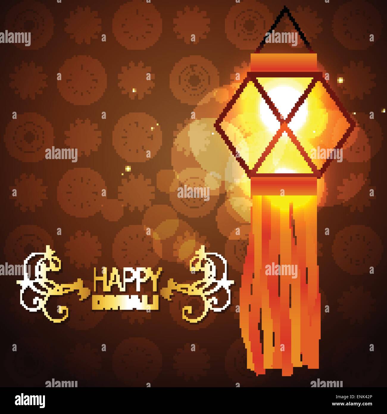 vector glowing lamp on artistic background Stock Vector Image & Art - Alamy