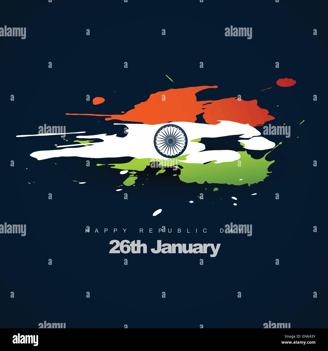 vector indian flag in artistic design Stock Vector Image & Art - Alamy