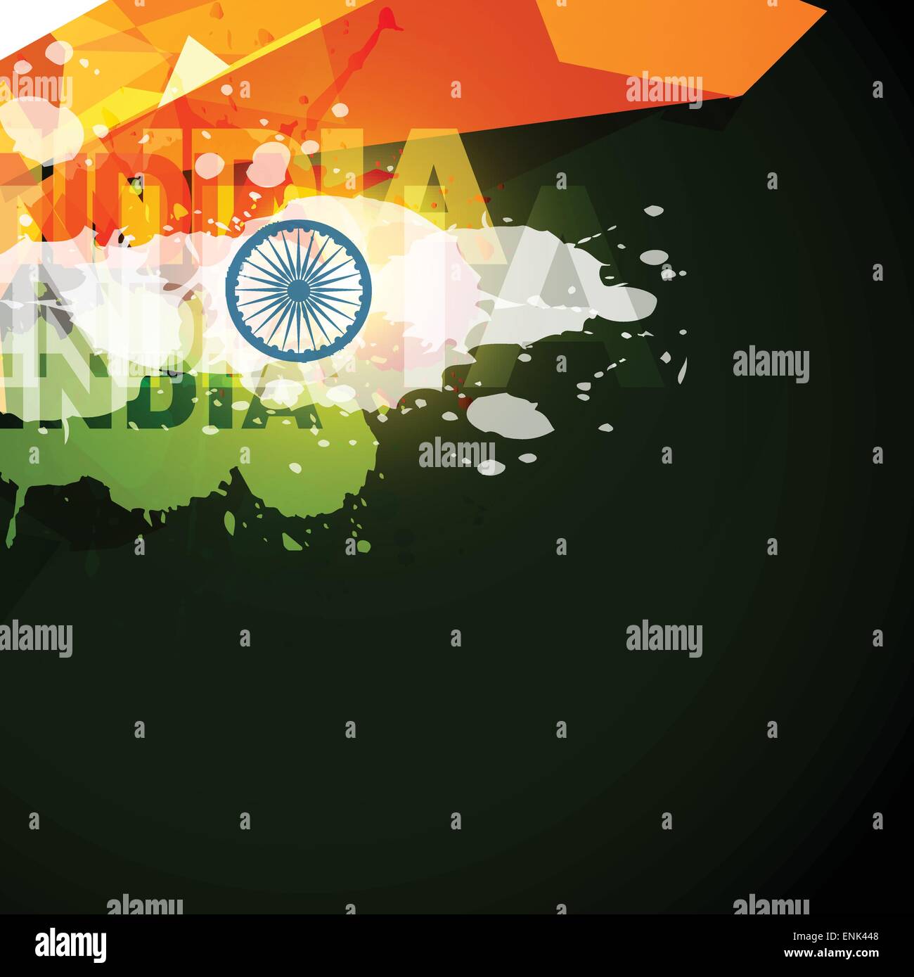 abstract style vector indian flag design Stock Vector Image & Art - Alamy
