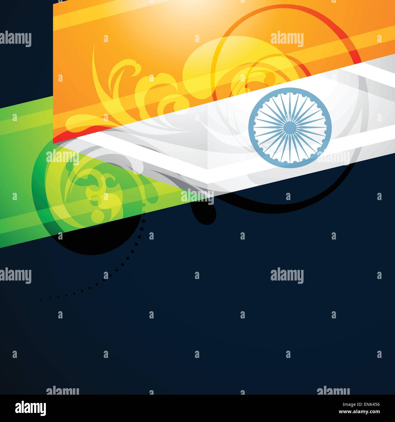 vector artistic indian flag design illustration Stock Vector Image ...