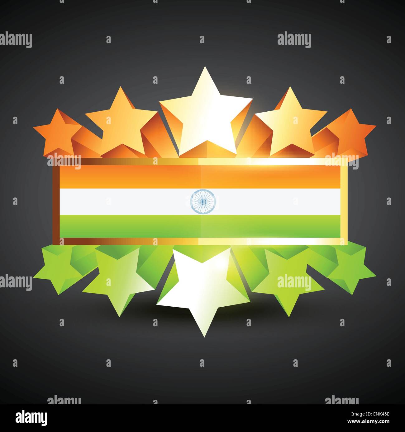 indian flag label vector design Stock Vector Image & Art - Alamy