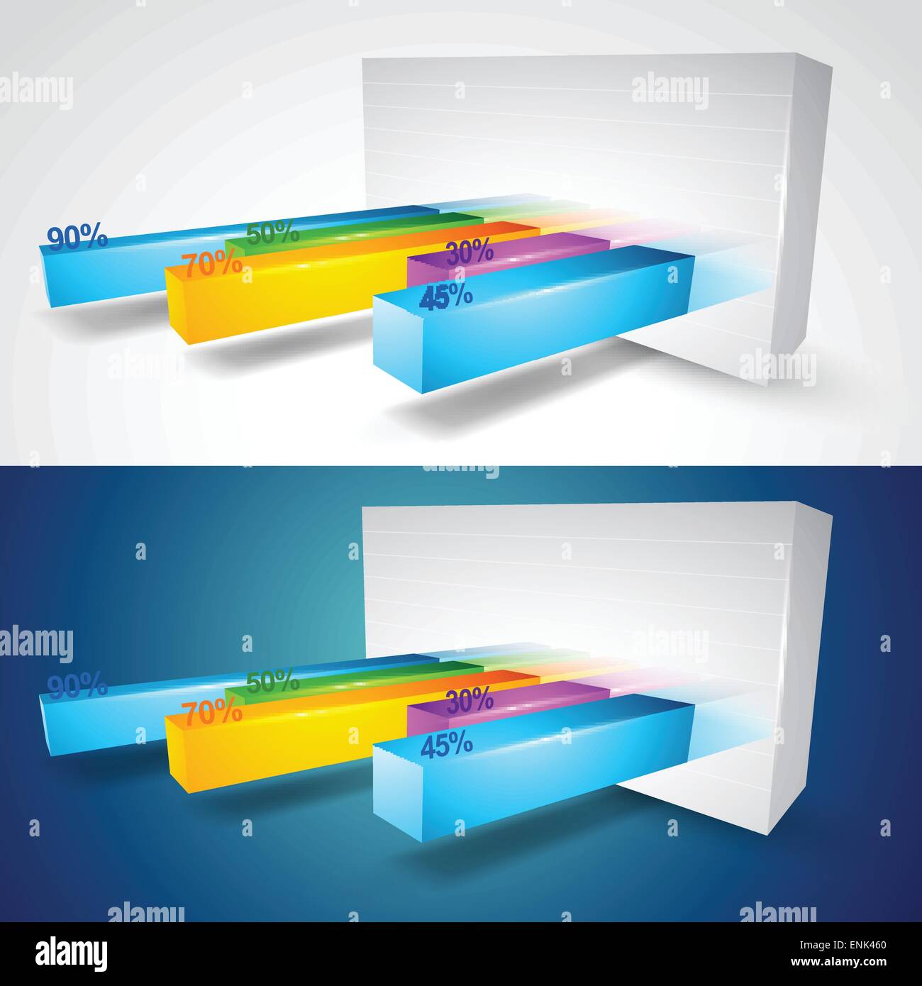 vector 3d graphs showing statistics Stock Vector Image & Art - Alamy