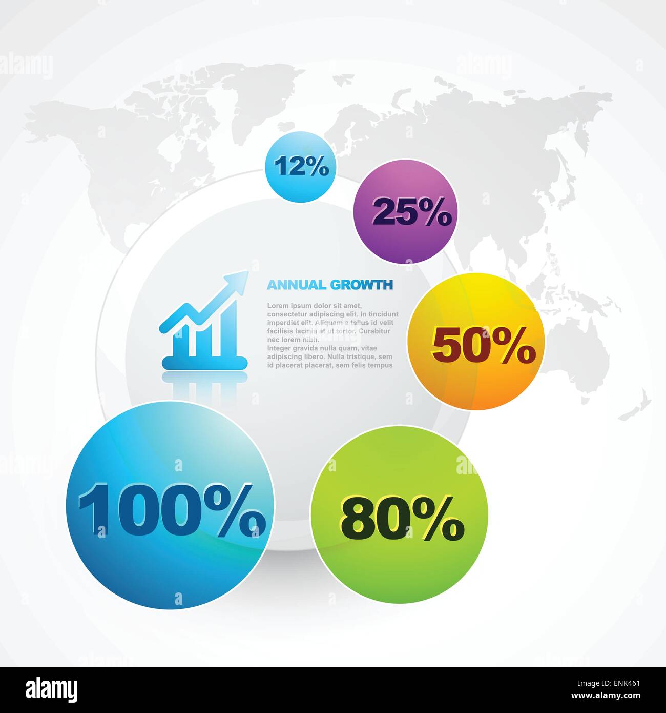 set of web elements with space for your statistics Stock Vector Image ...