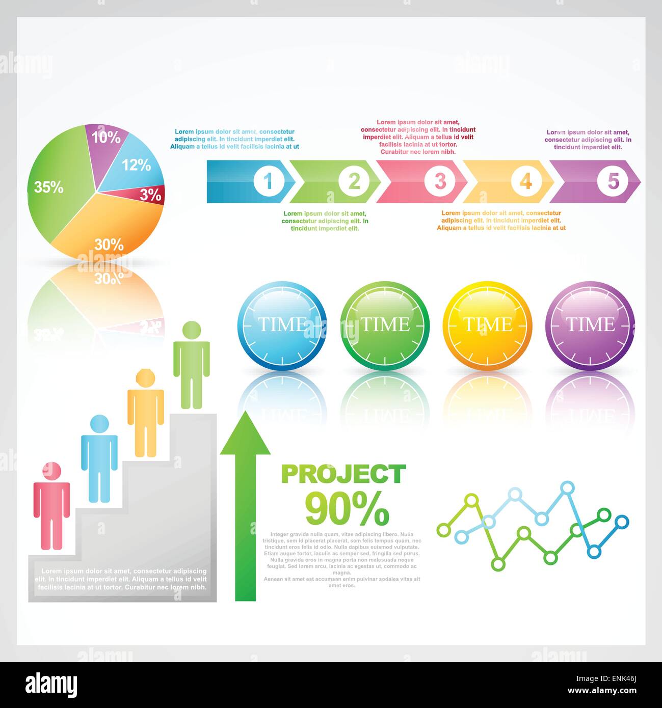 colorful set of infographic elements Stock Vector Image & Art - Alamy