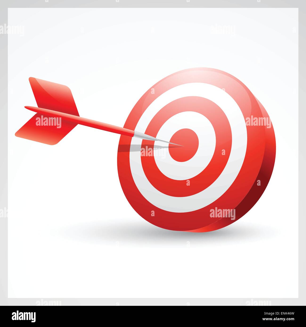 vector red dart showing success Stock Vector Image & Art - Alamy