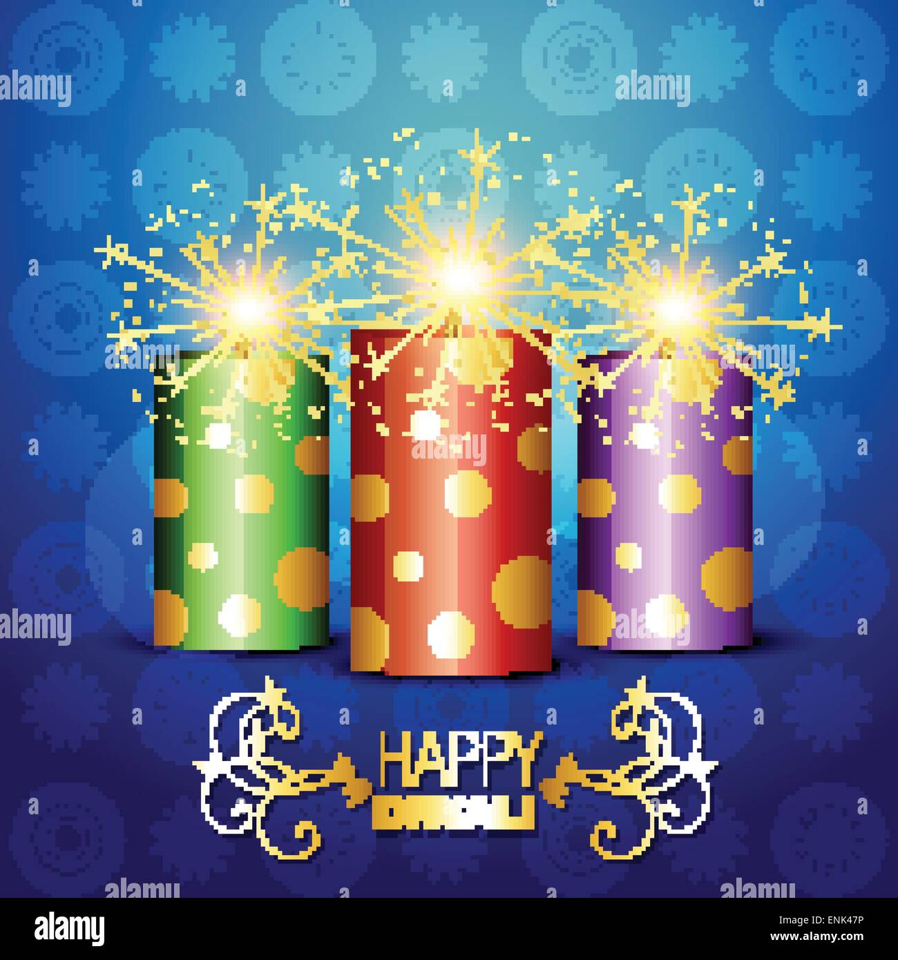 diwali cracker bomb on vector background Stock Vector Image & Art - Alamy