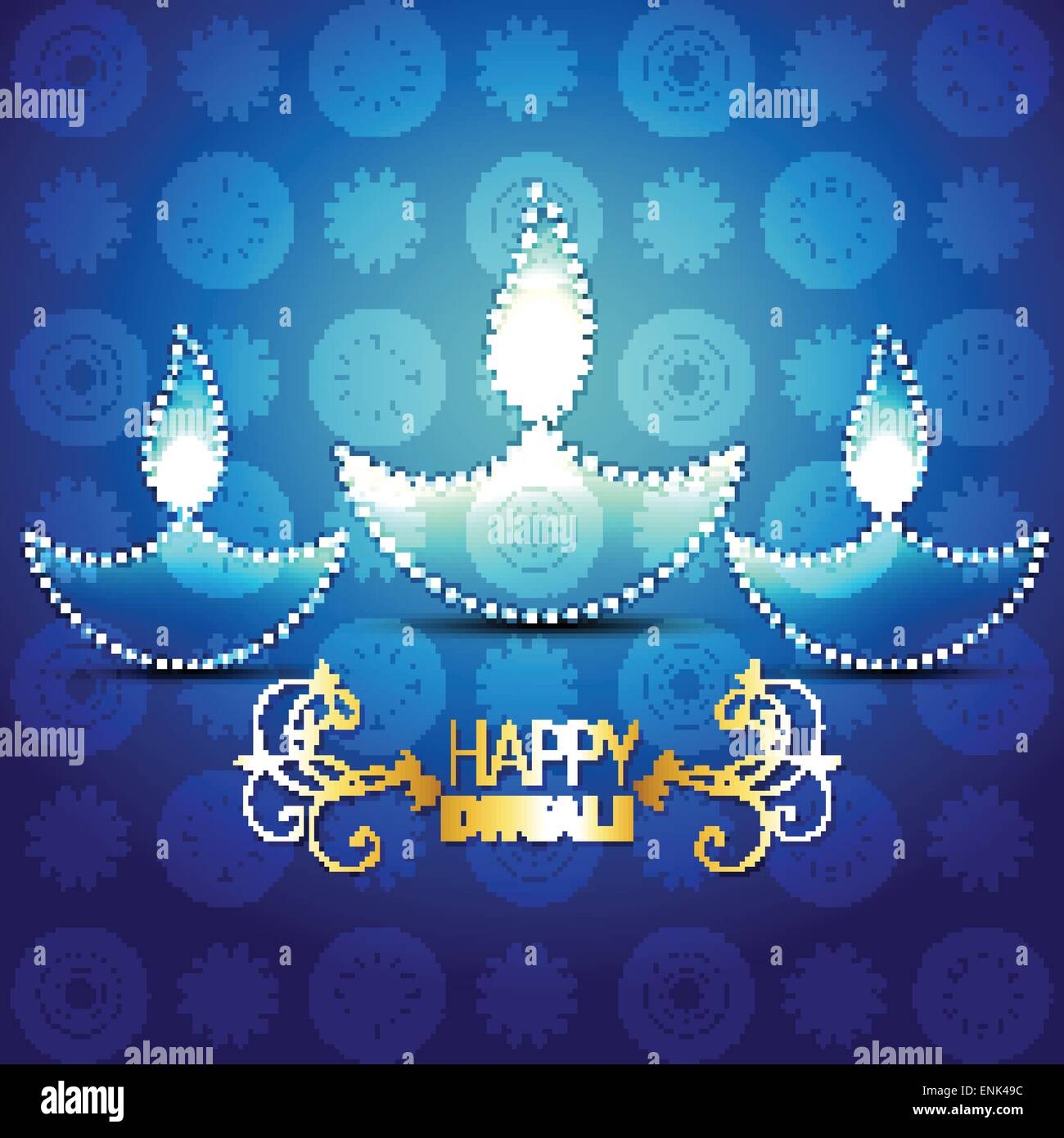 beautiful happy diwali vector background Stock Vector Image & Art - Alamy