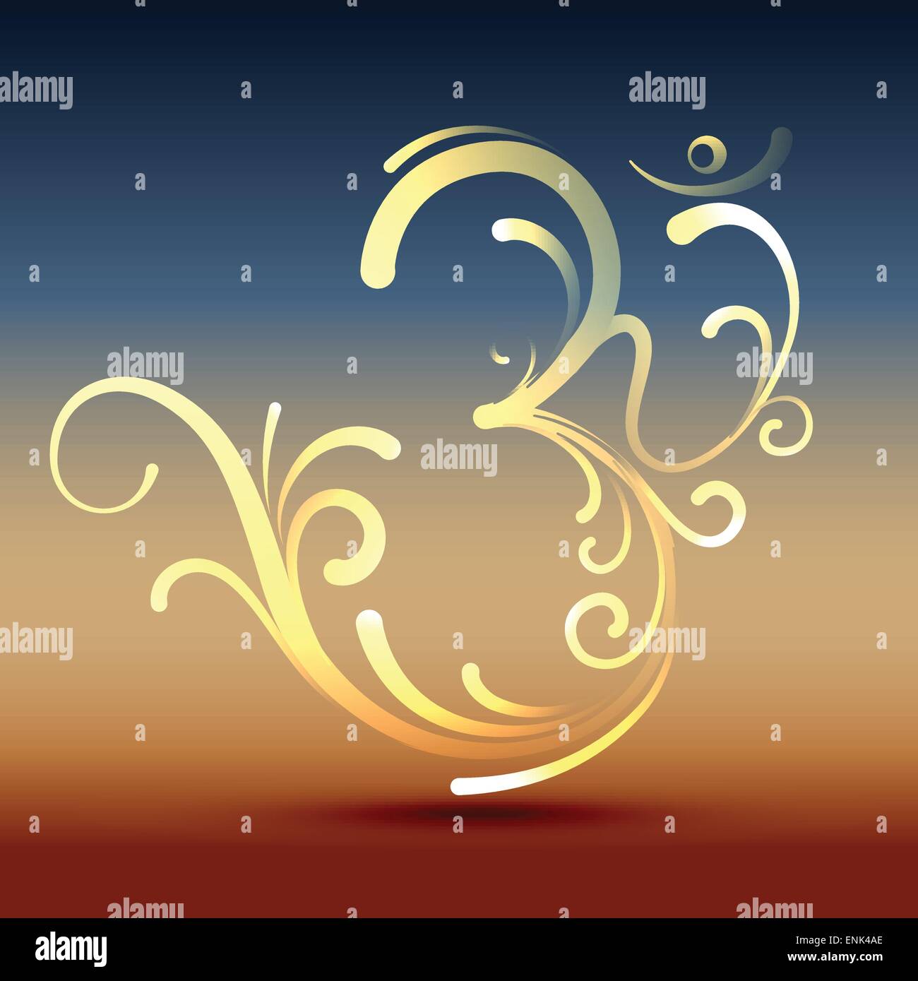 stylish hindu om symbol vector design Stock Vector Image & Art - Alamy