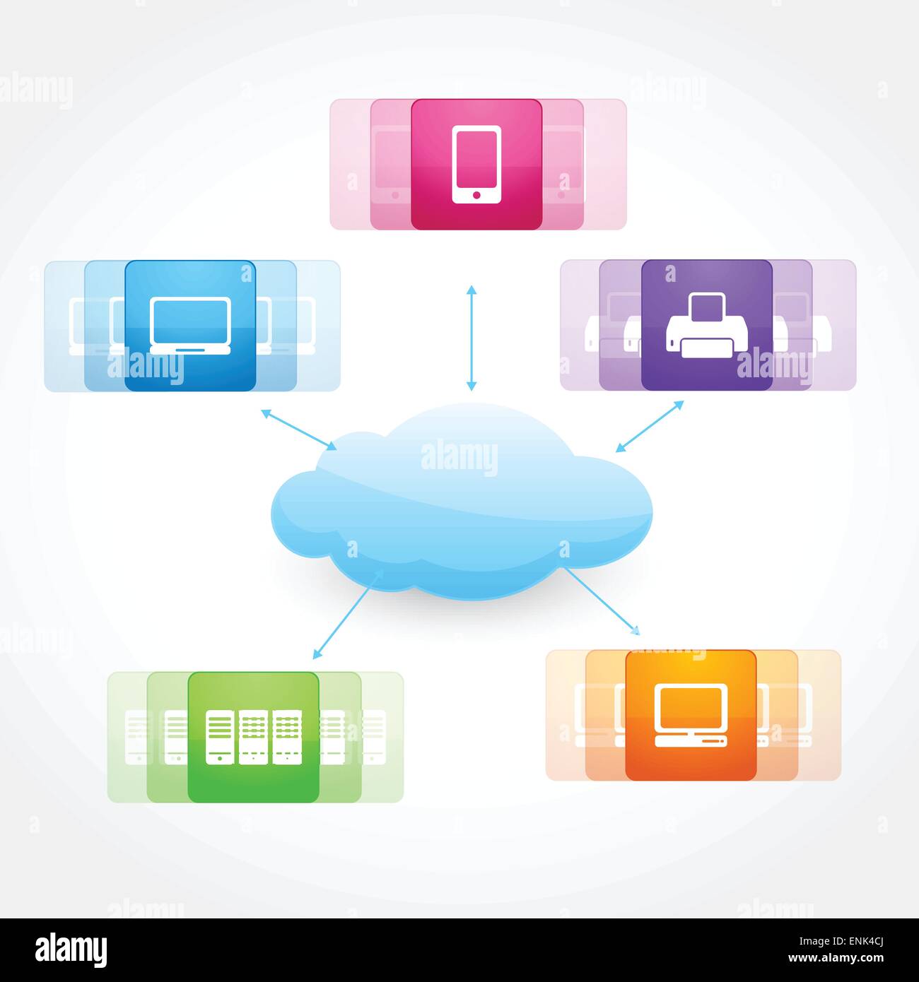 Vector Cloud Computing Concept Design Stock Vector Image And Art Alamy