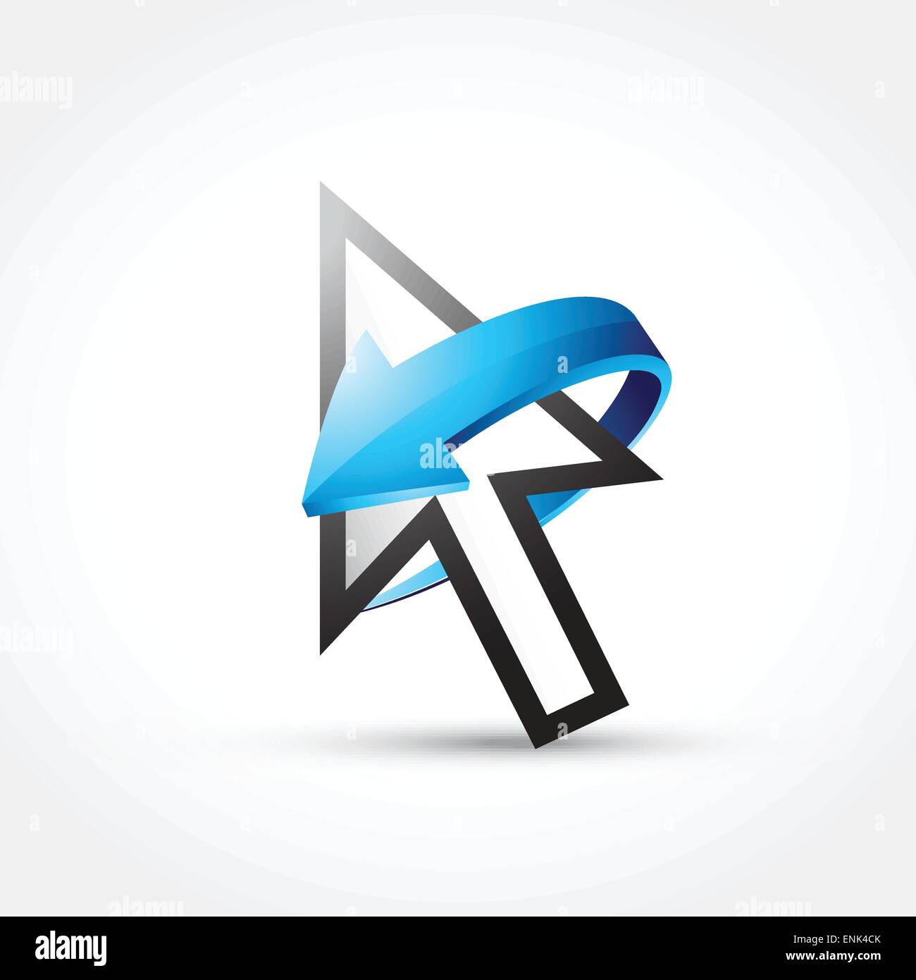 vector mouse cursor with blue arrow Stock Vector Image & Art - Alamy