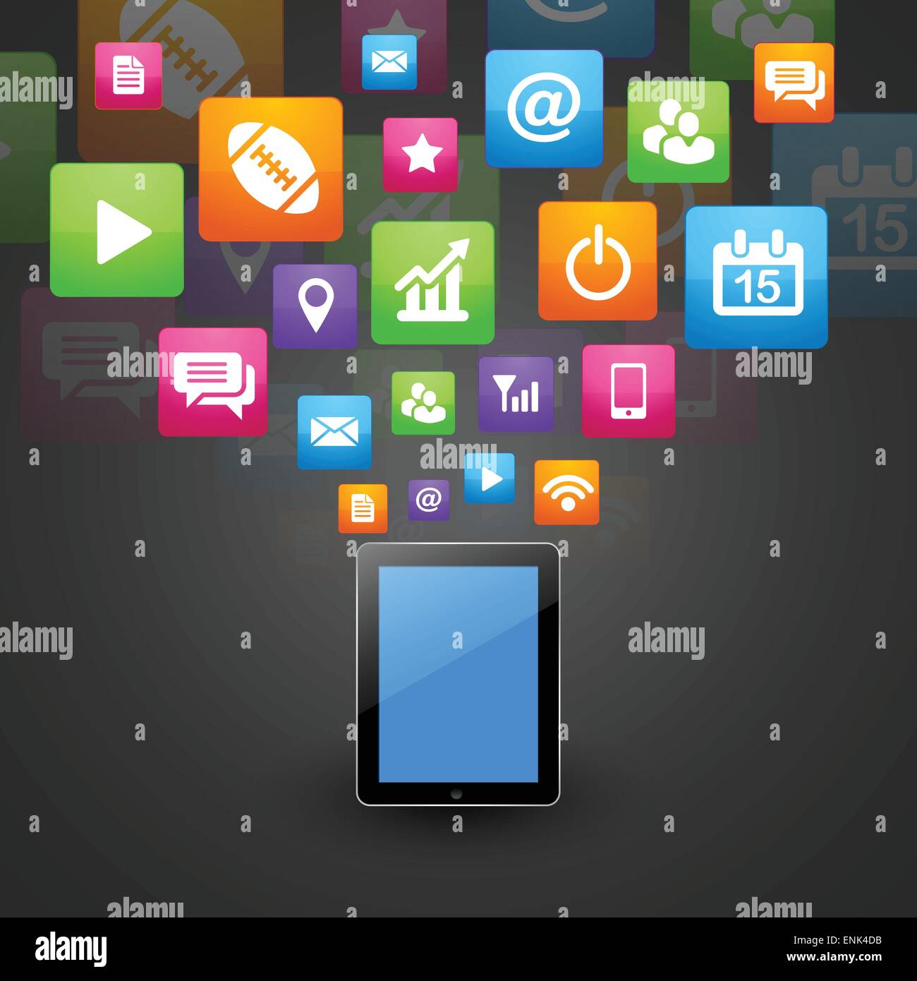 Mobile smart phone graph Stock Vector Images - Alamy