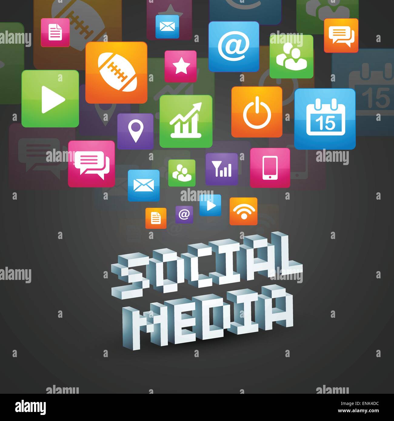 vector social media concept design Stock Vector Image & Art - Alamy