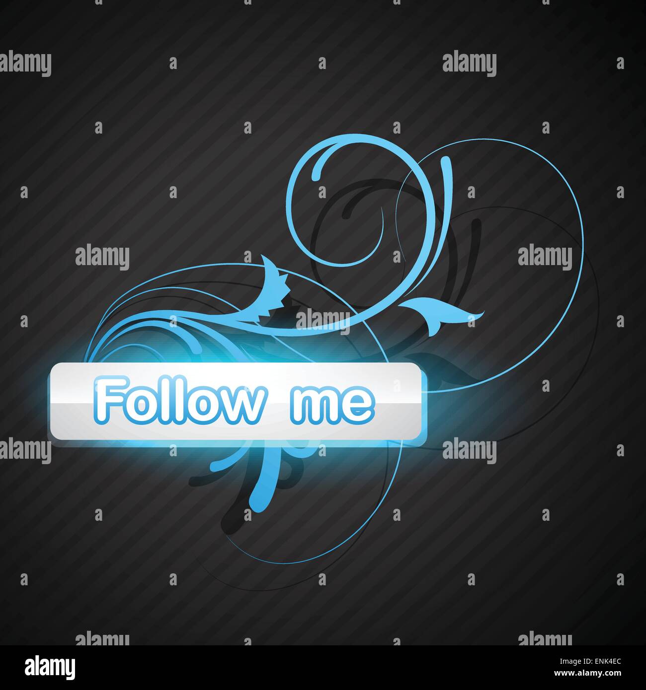 vector follow me button design Stock Vector Image & Art - Alamy
