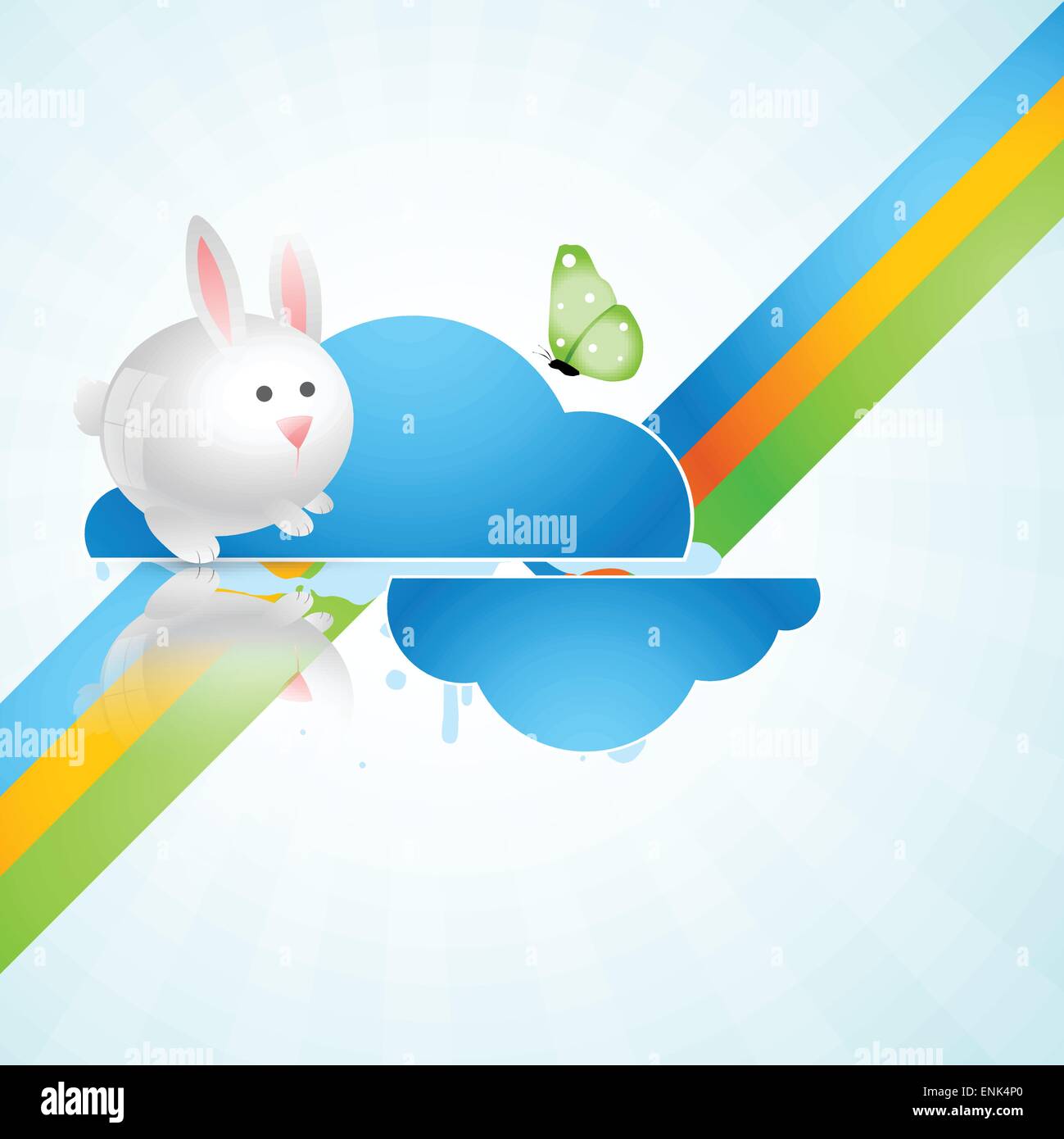 colorful cute rabbit vector design Stock Vector Image & Art - Alamy