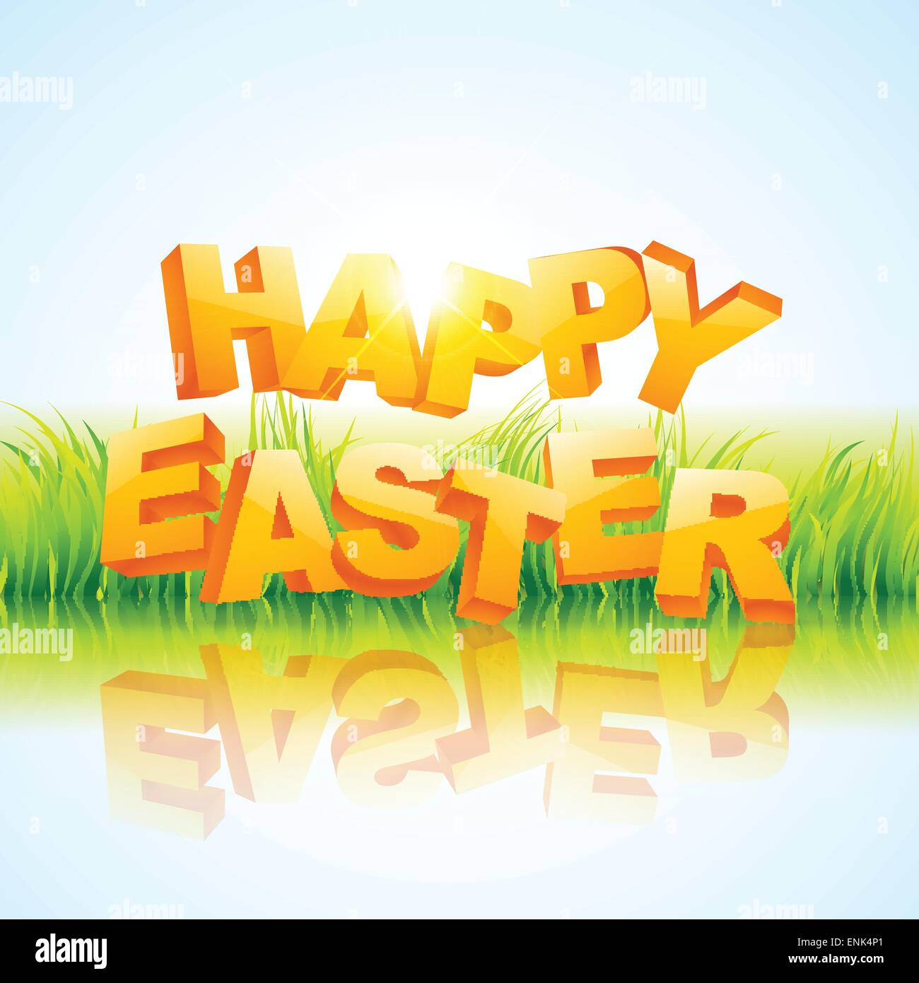 vector creative happy easter illustration Stock Vector Image & Art - Alamy