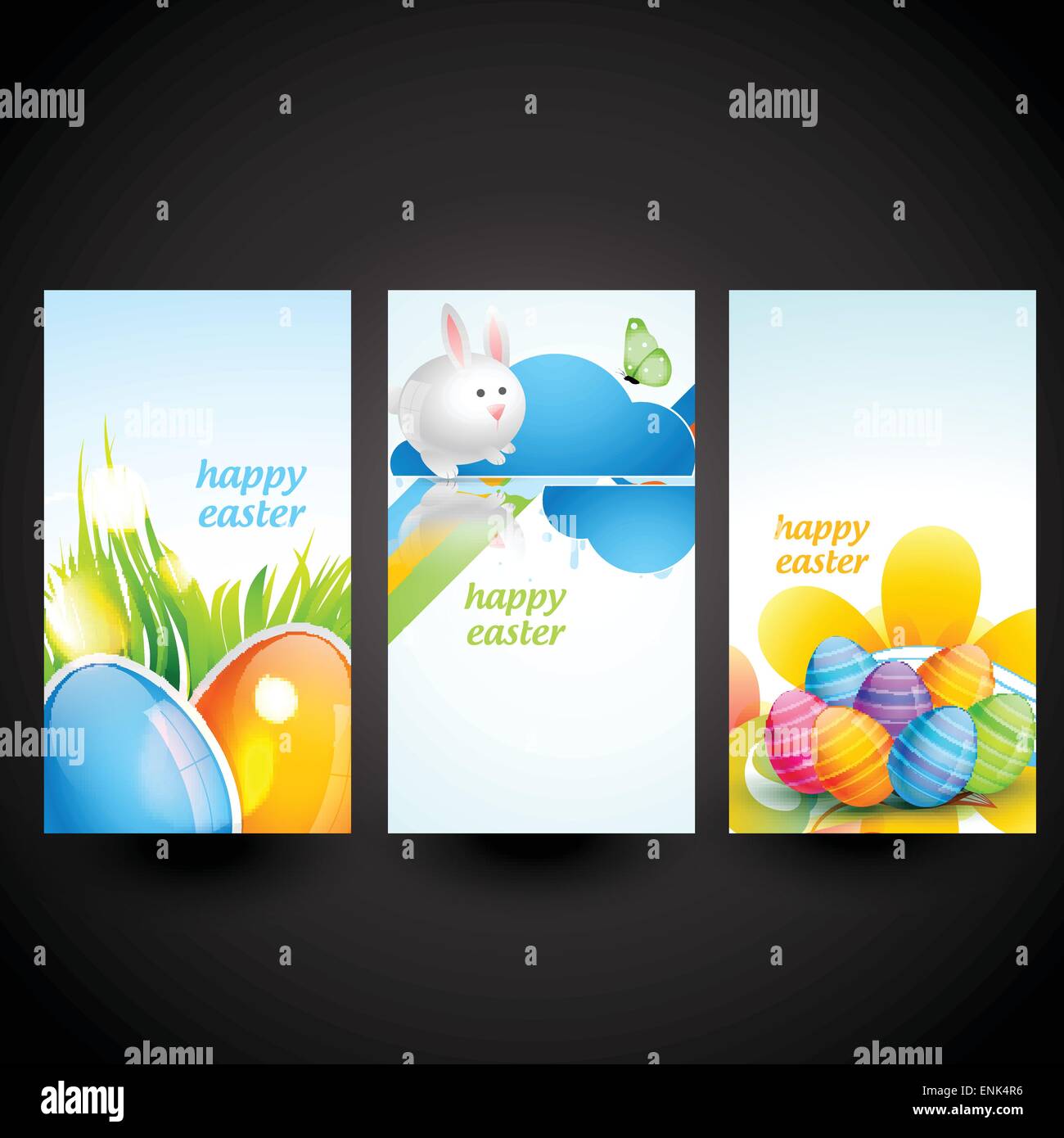 Set cards easter spring Stock Vector Images - Alamy