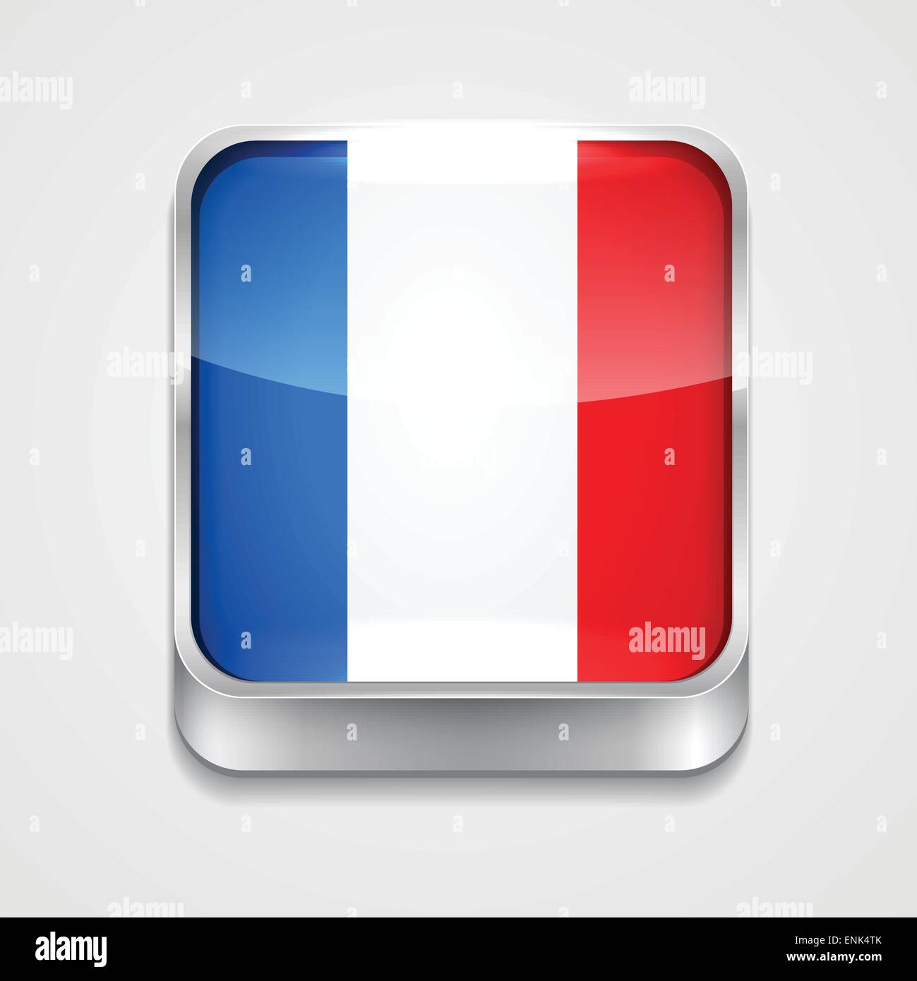 vector 3d style flag icon of france Stock Vector Image & Art - Alamy