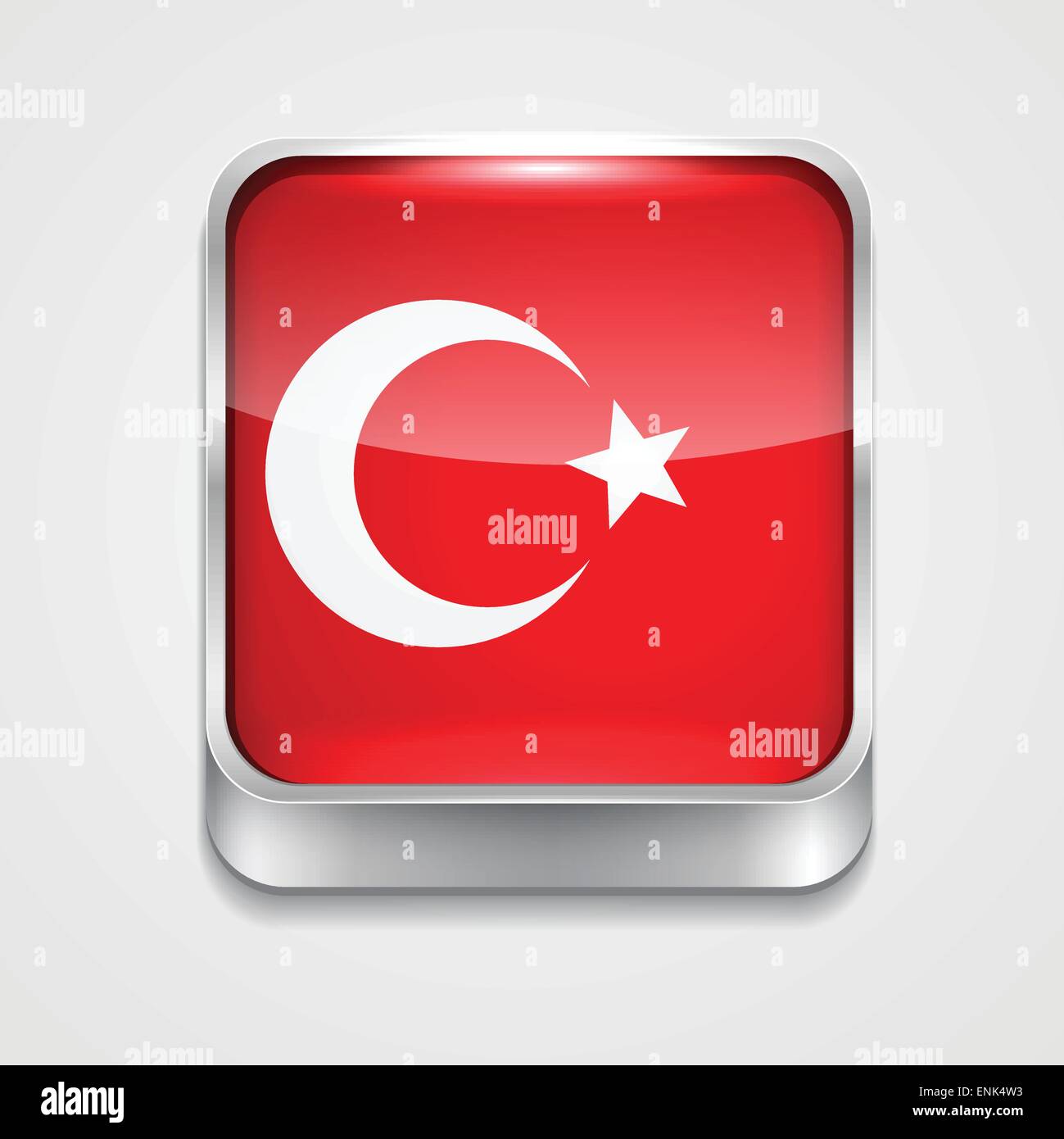 Turkey flag button map hi-res stock photography and images - Alamy