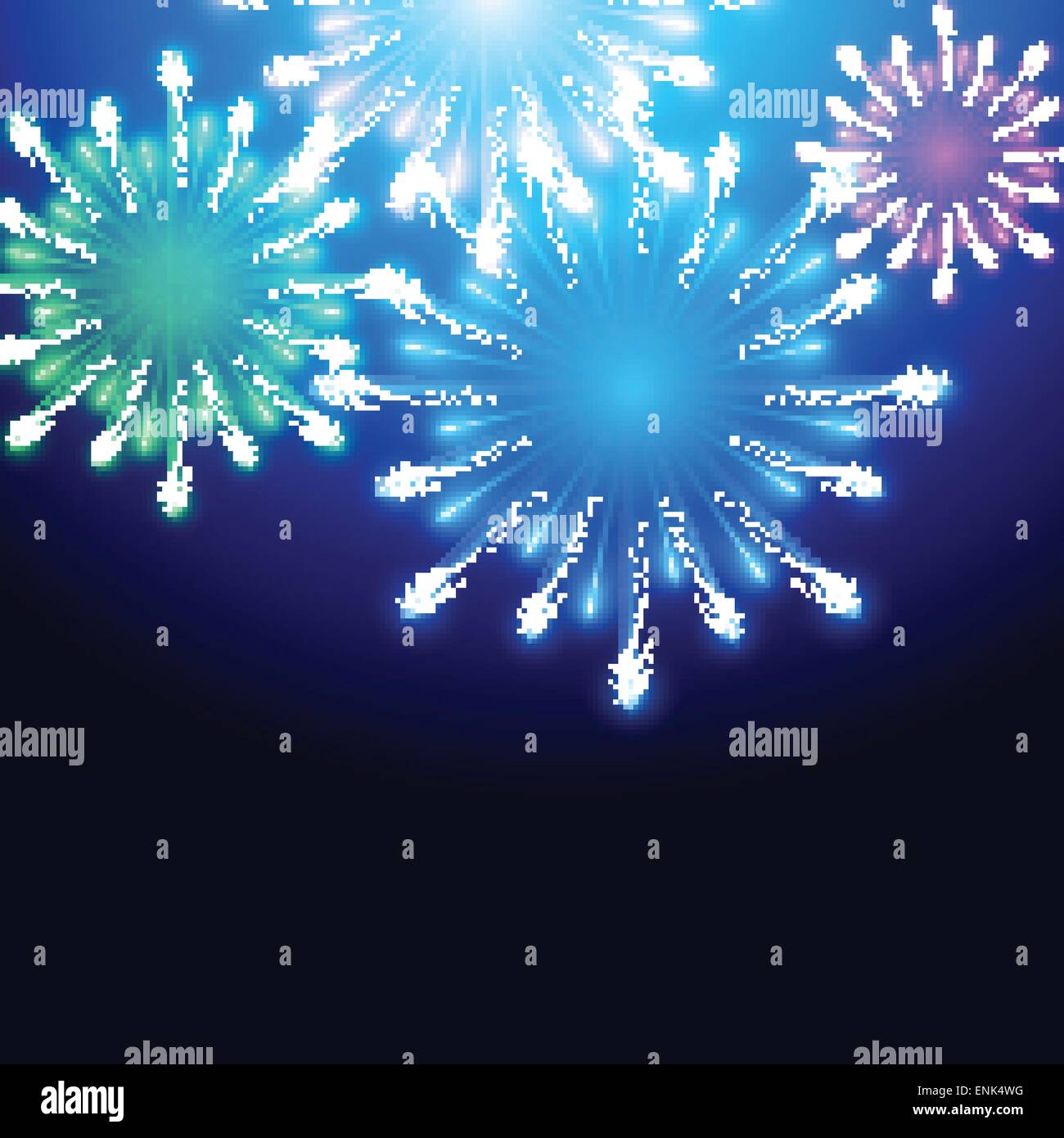 beautiful fireworks vector background illustration Stock Vector Image ...