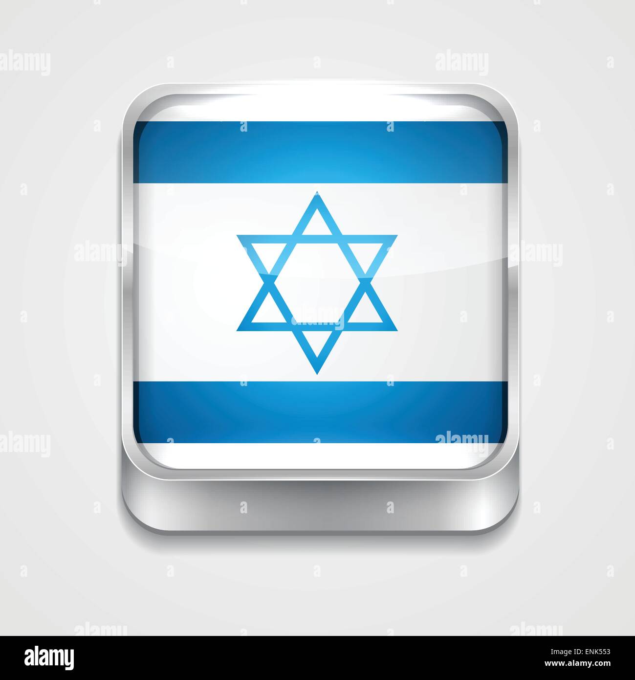 vector 3d style flag icon of israel Stock Vector Image & Art - Alamy