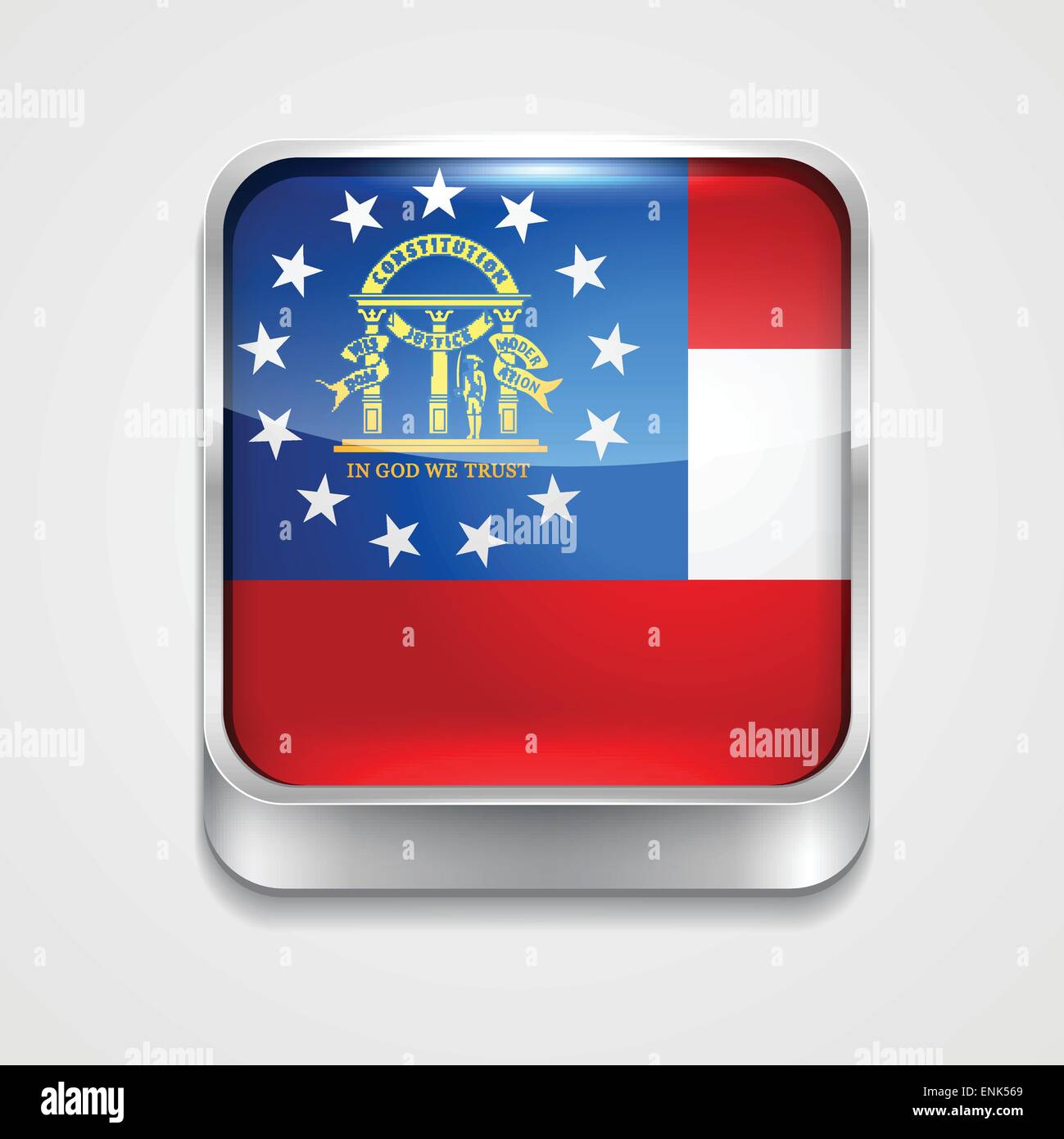 Georgia state map 3d Stock Vector Images - Alamy