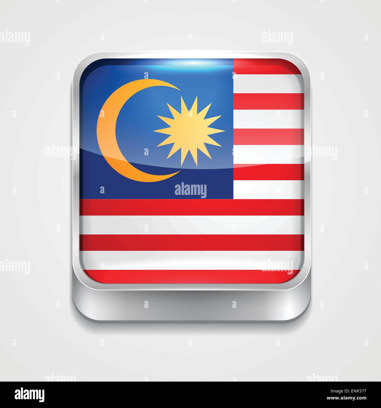 Flag button 3d malaysia Stock Vector Images - Alamy