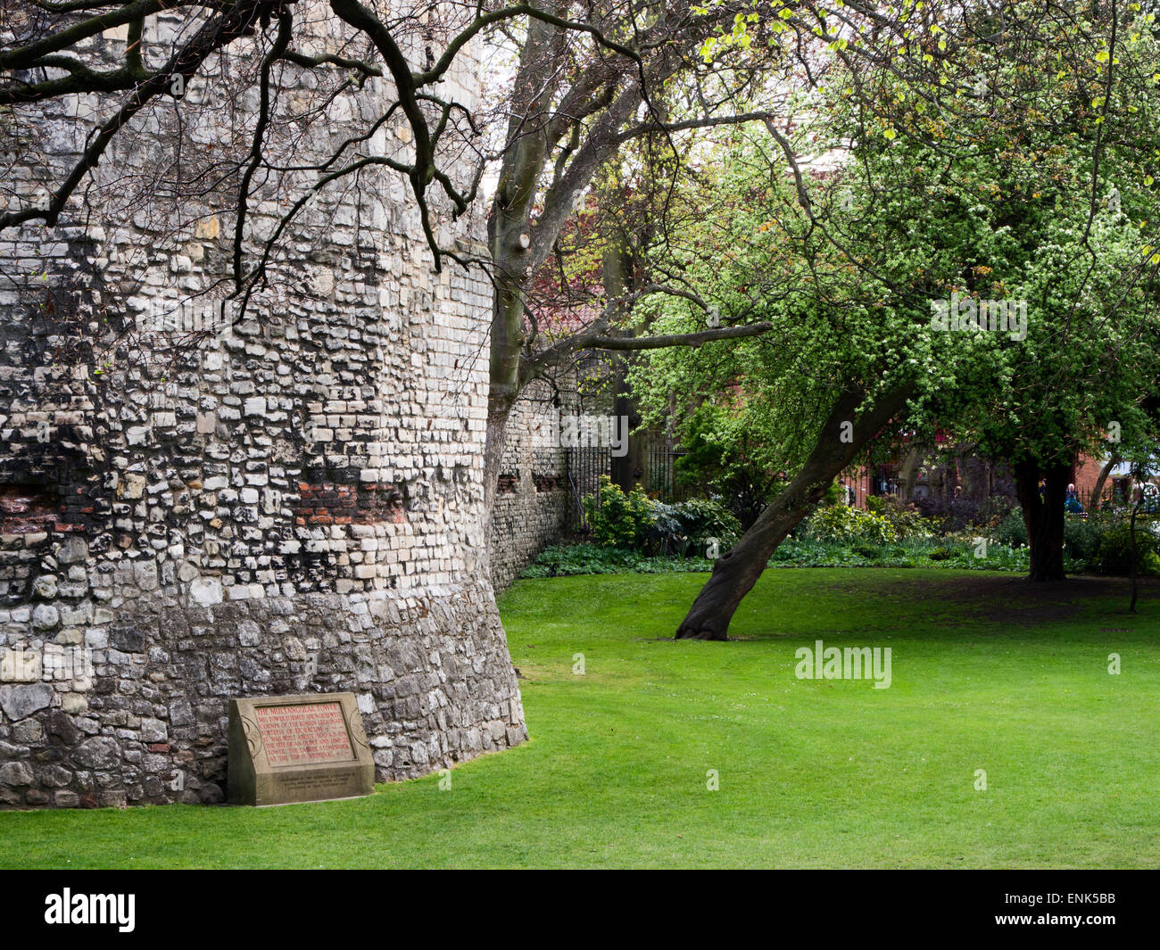 The Multangular Tower in Spring Museum Gardens York Yorkshire England ...