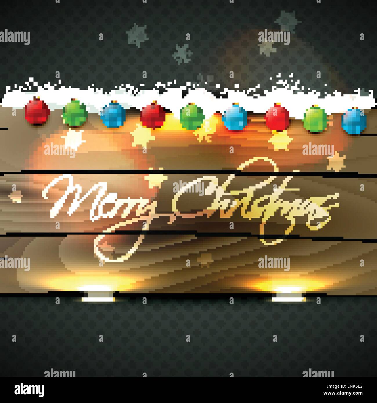 stylish merry christmas card design with space for your text Stock ...
