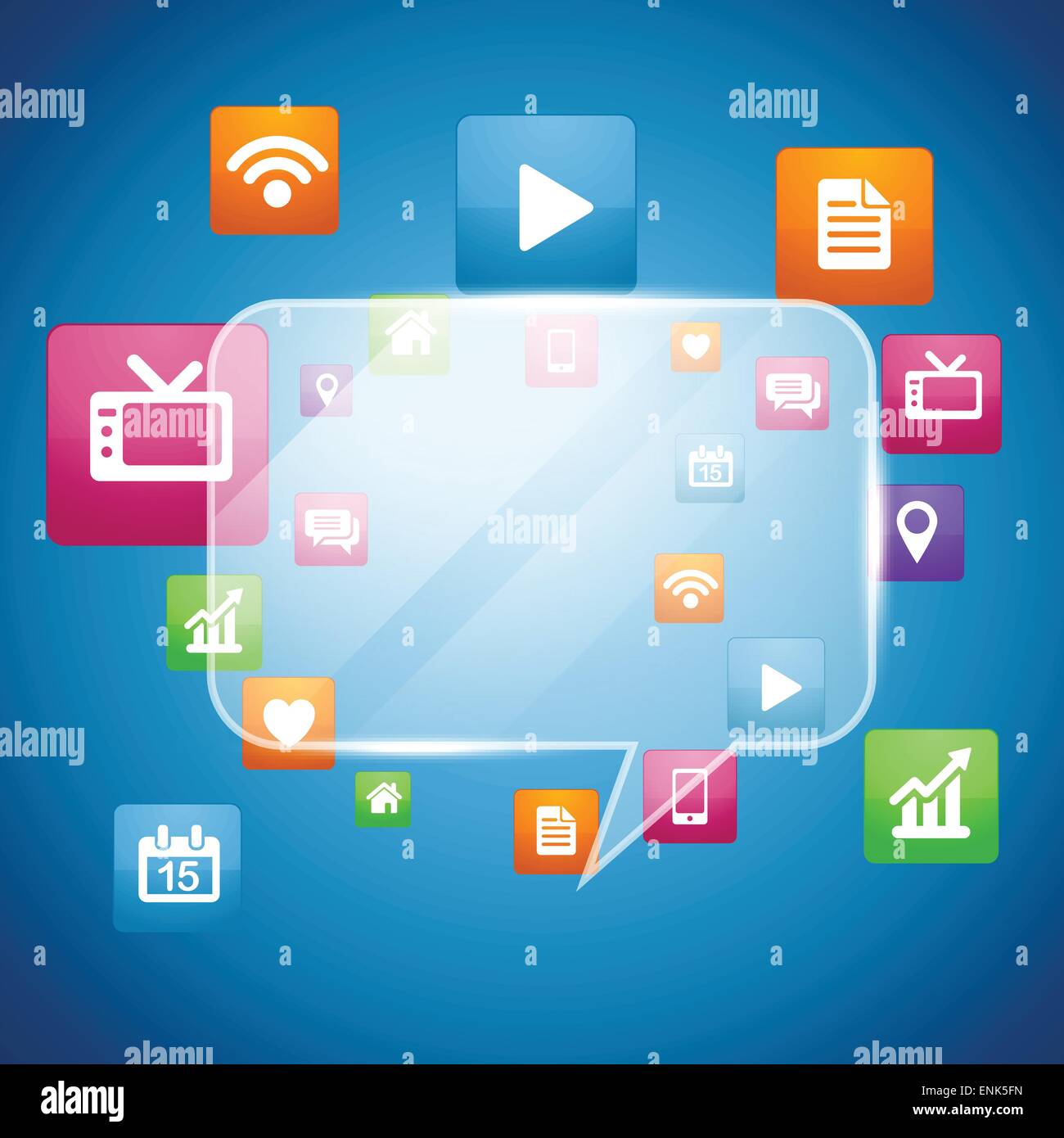 vector social media concept design Stock Vector Image & Art - Alamy