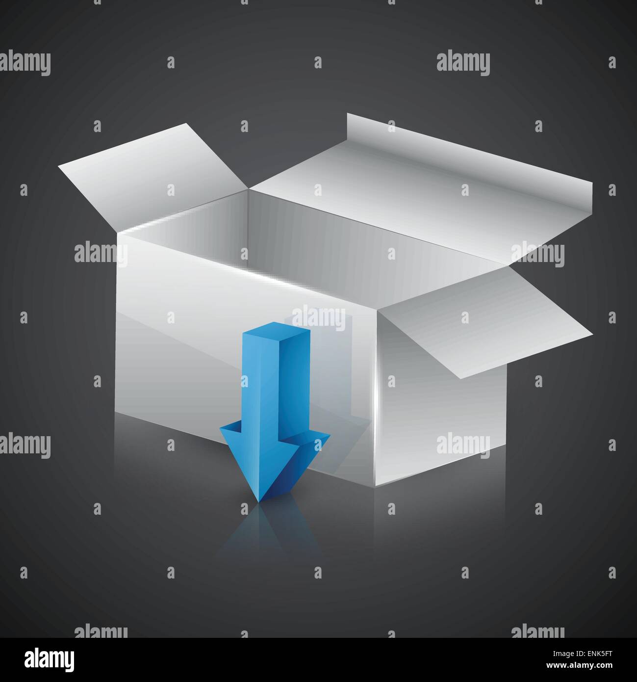 vector download empty box illustration Stock Vector Image & Art - Alamy