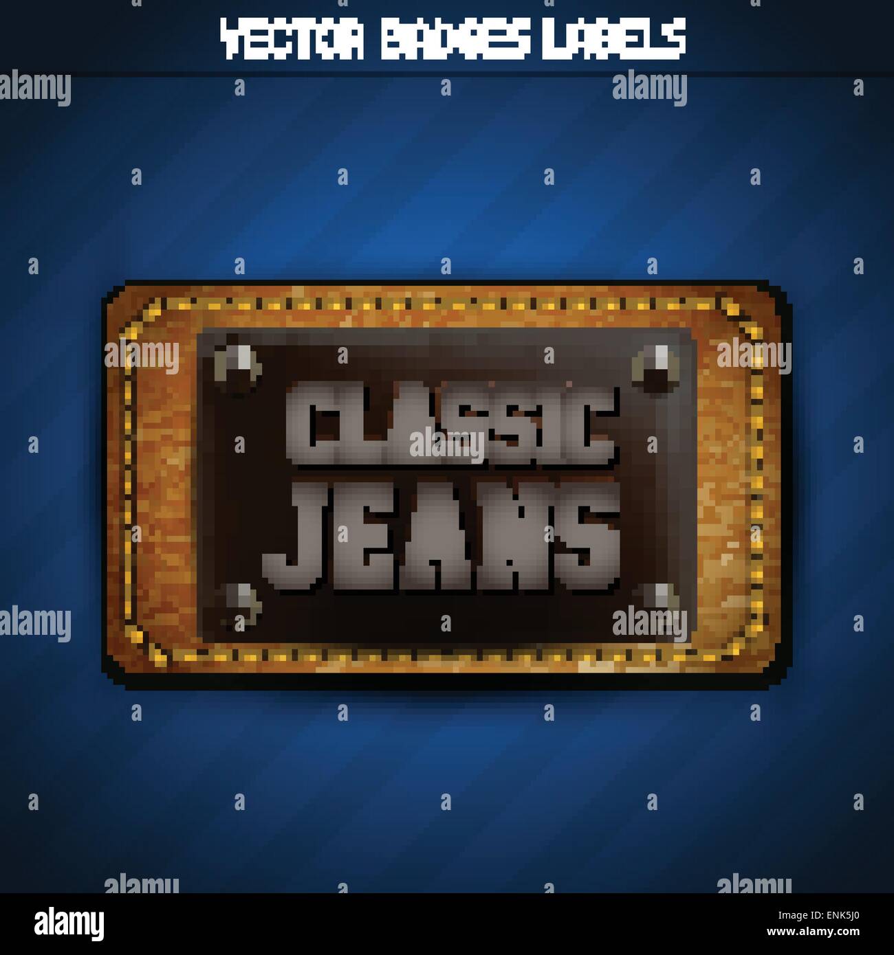 vector classic jeans label design Stock Vector Image & Art - Alamy