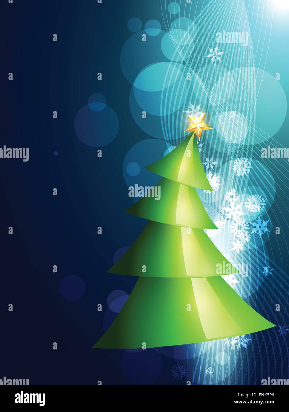 beautiful christmas tree design background Stock Vector Image & Art - Alamy