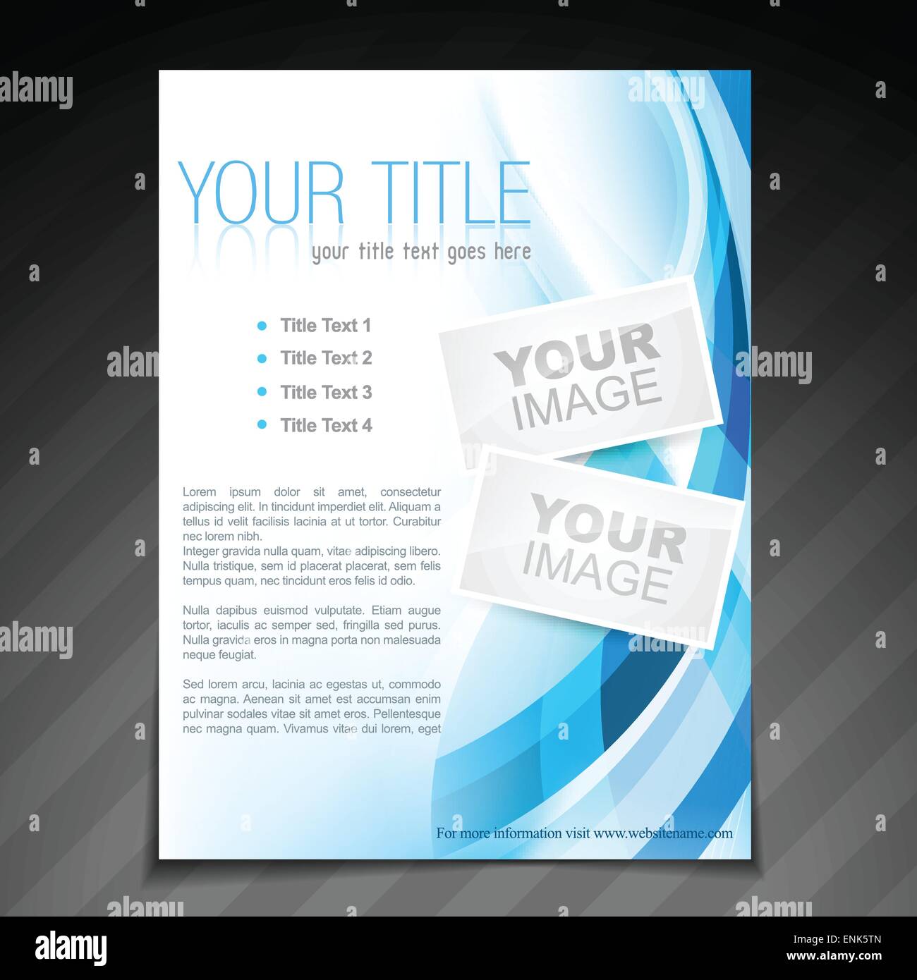 vector stylish brochure flyer poster template design Stock Vector Image ...