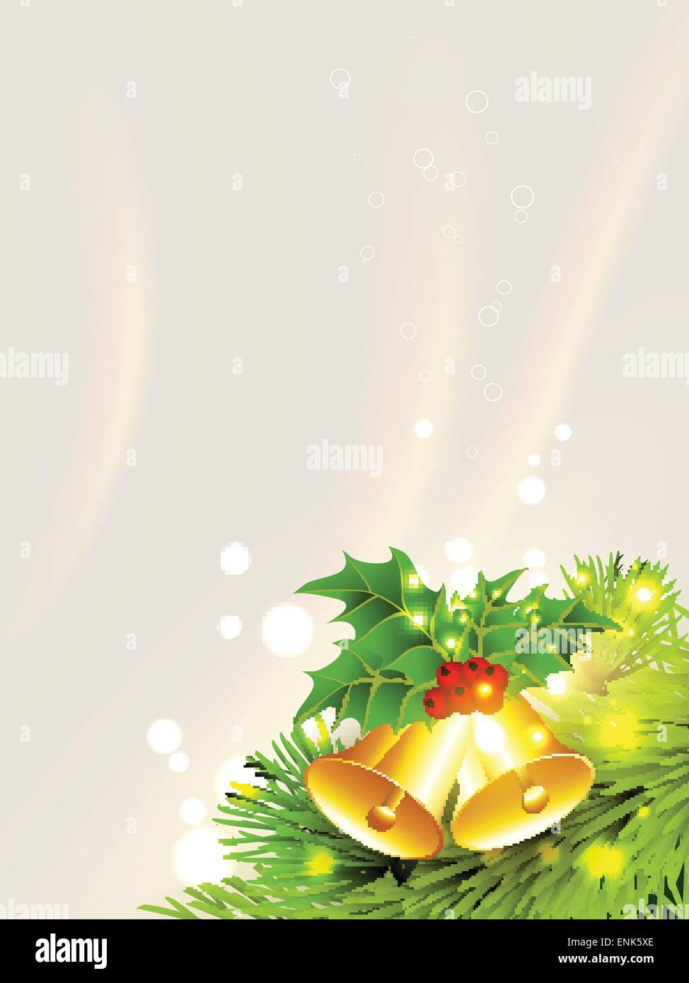 vector christmas golden bell design Stock Vector Image & Art - Alamy